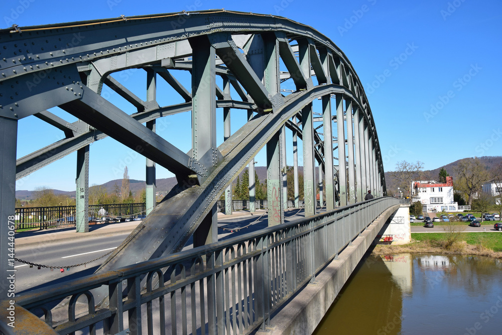 Weserbrücke in Rinteln Stock Photo | Adobe Stock