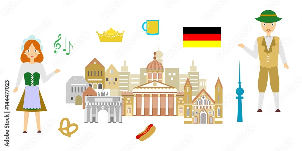 the germany set Stock Vector | Adobe Stock