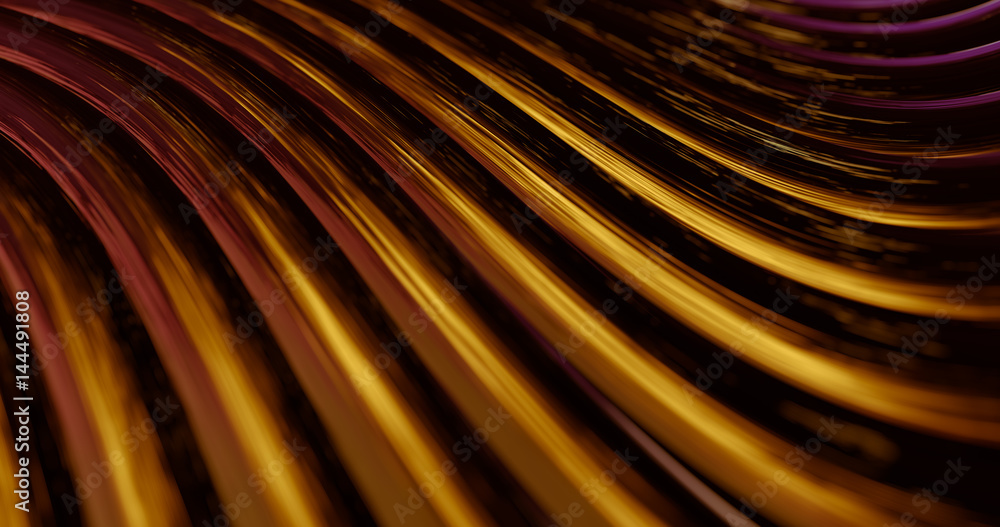 3D Abstract Metallic Reflection. color metal background or wallpaper ...