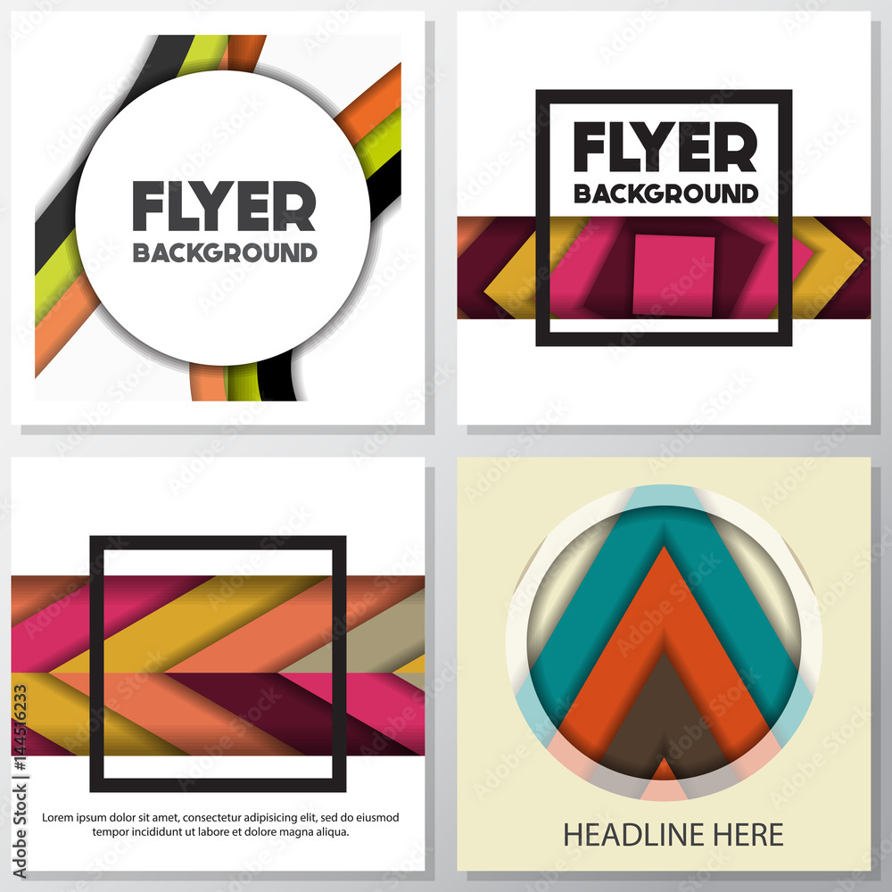 fresh fashion background flyer style background Design Template Stock ...