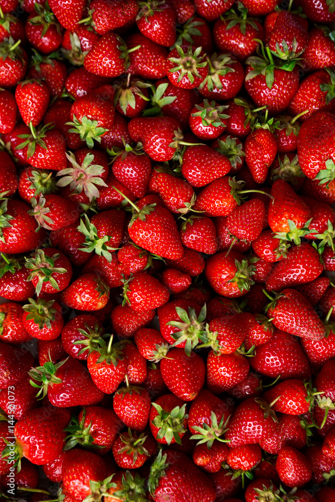 red strawberry background. Stock Photo | Adobe Stock