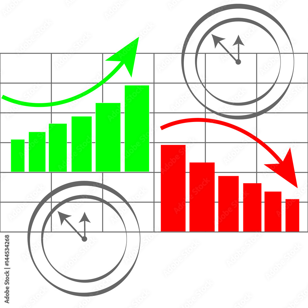 Abstract graph on white background Stock Vector | Adobe Stock