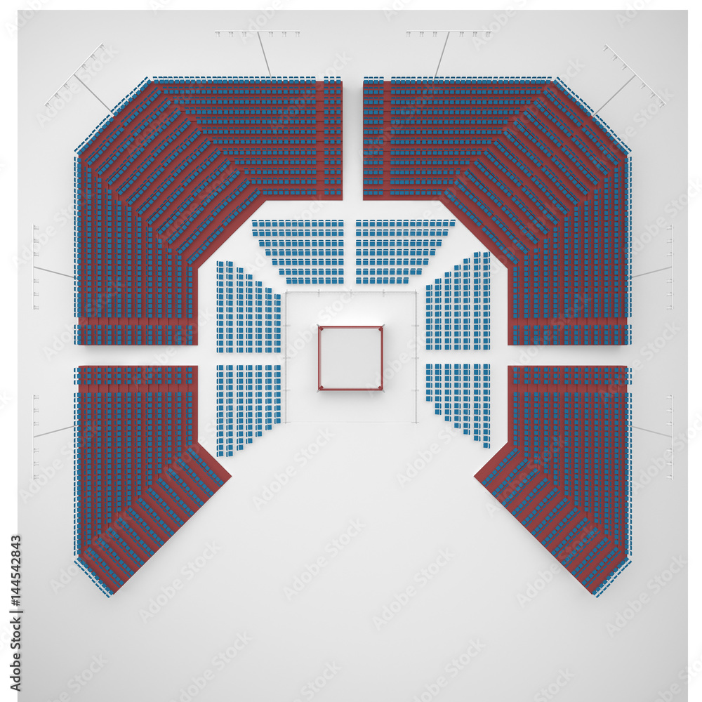 empty arena boxing top view 3d rendering Stock Photo | Adobe Stock