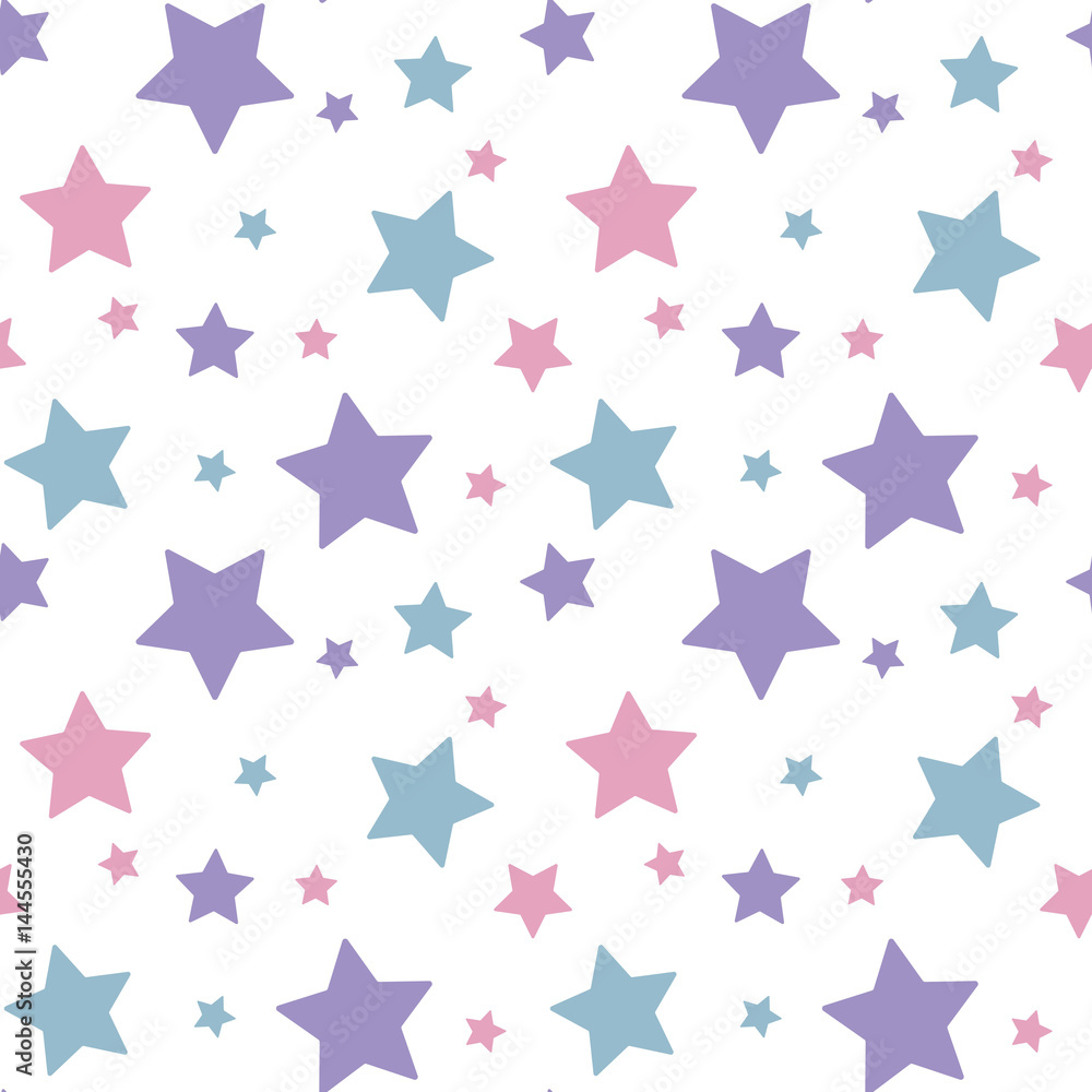 Pink And Purple Stars Background