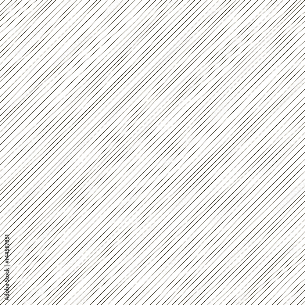 Vector Illustration Of Monochrome Seamless Pattern Diagonal Lines 