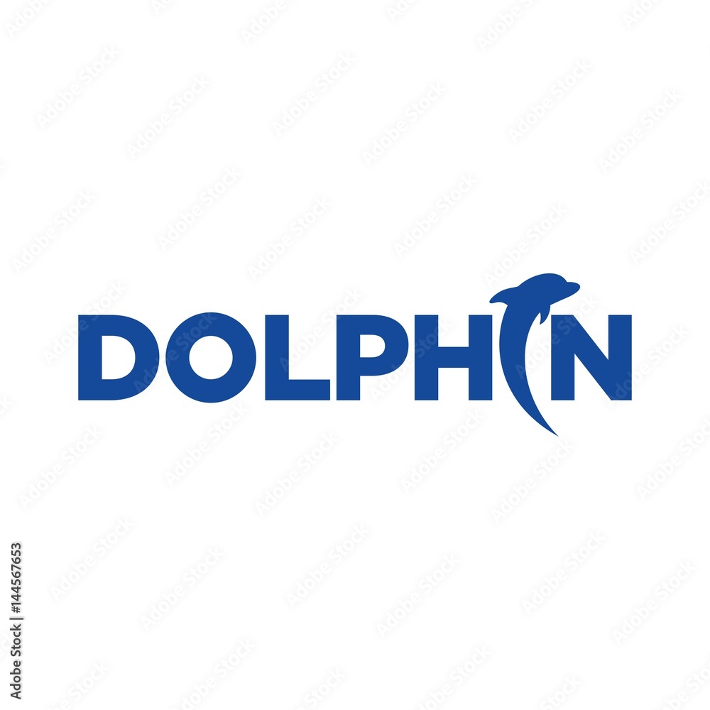 dolphin logo vector. Stock Vector | Adobe Stock