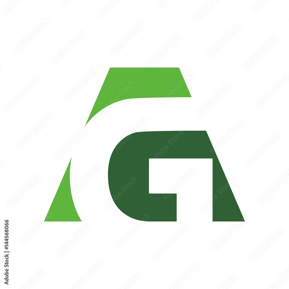 letter A and G logo vector Stock Vector | Adobe Stock