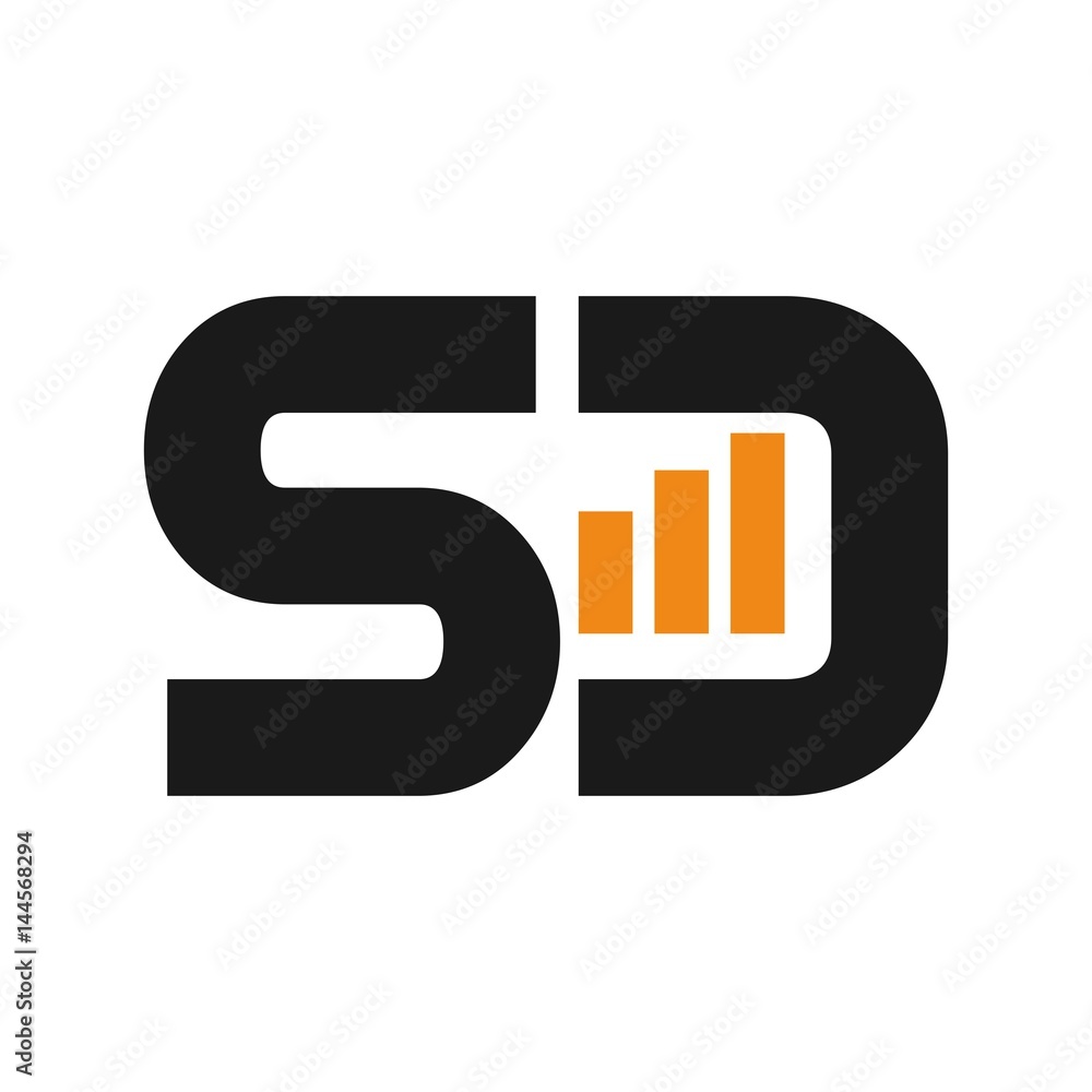 Vector graphic D and S letter symbol for your company Stock Vector ...