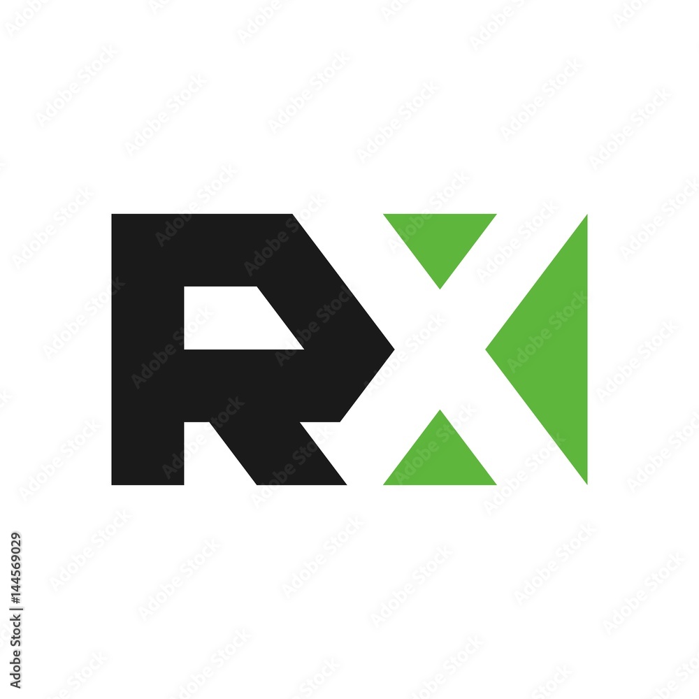 letter R and X logo vector. Stock Vector | Adobe Stock