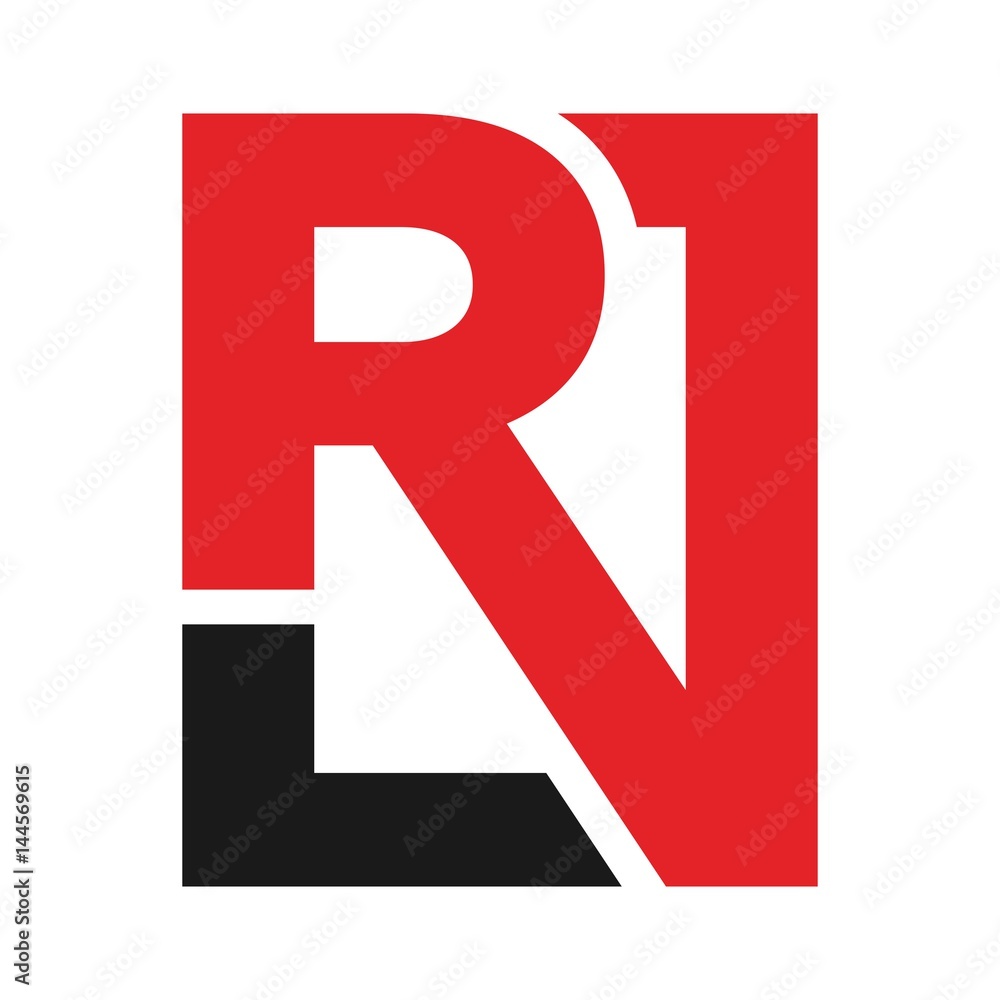 letter R and V logo vector. Stock Vector | Adobe Stock