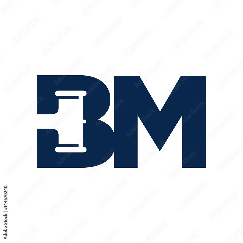 letter B and M and gavel logo vector. hammer logo. Stock Vector | Adobe ...