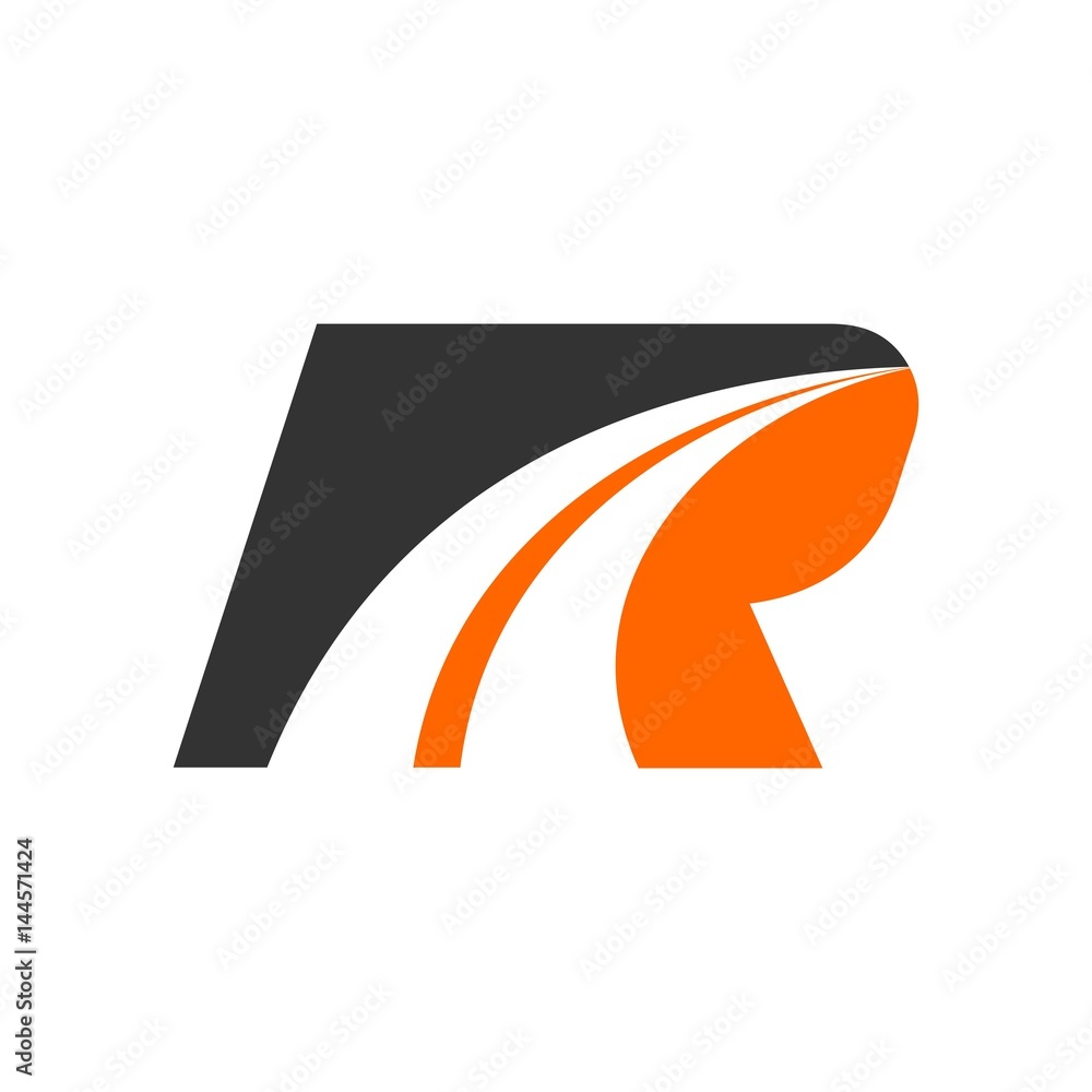 letter R logo vector. Stock Vector | Adobe Stock