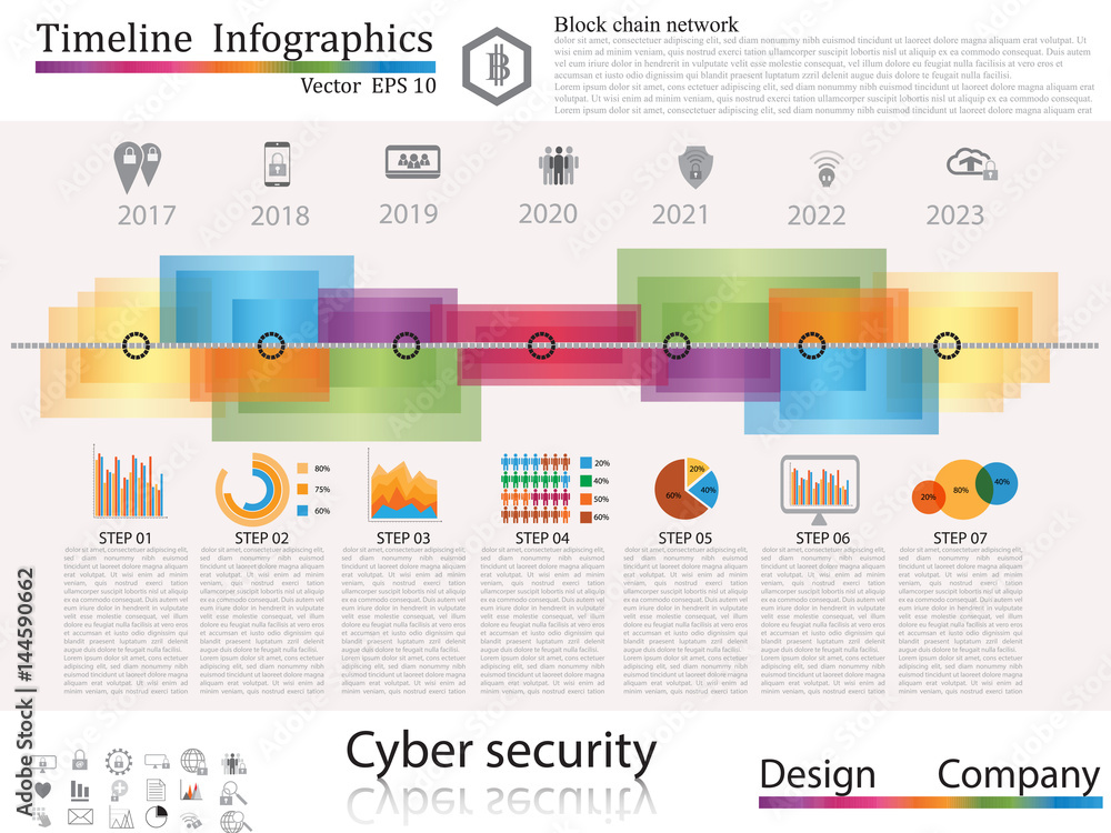 Timeline infographic, business style timeline banner. Vector. can be ...