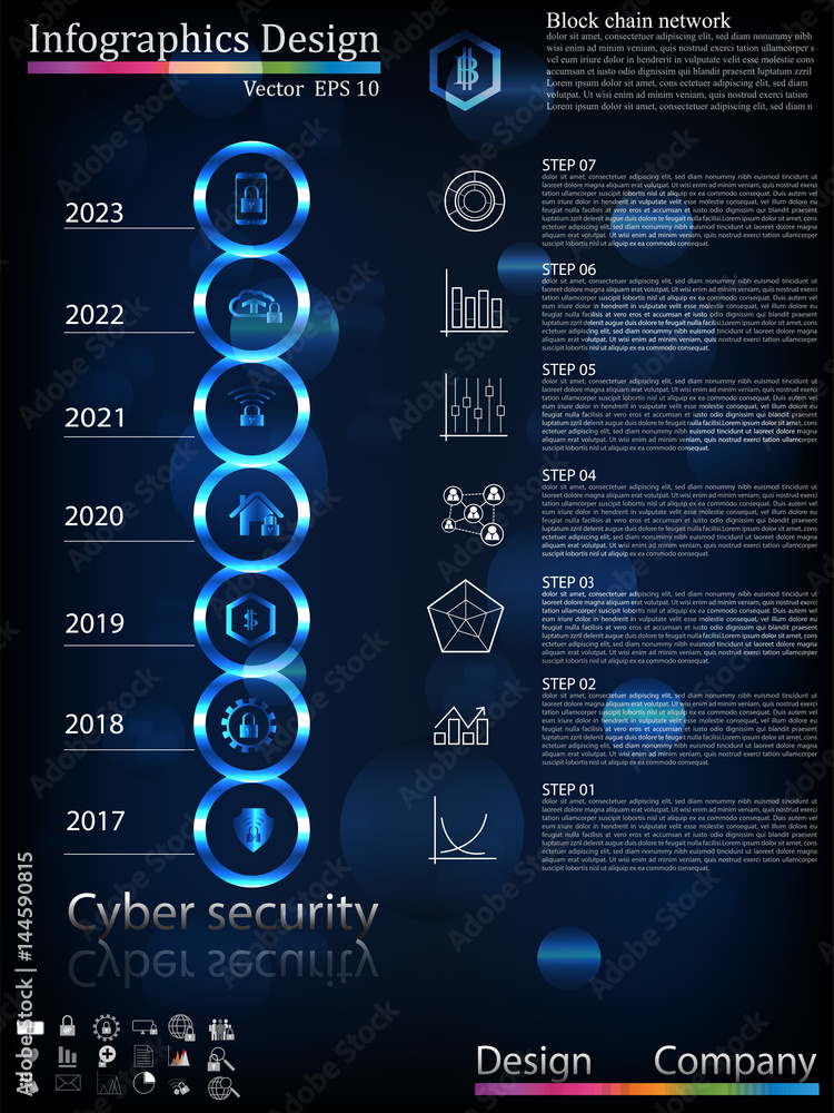 Timeline infographic, business style timeline banner. Vector. can be ...