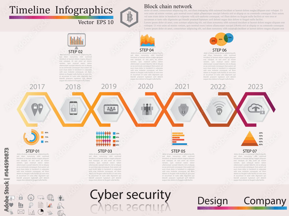 Timeline infographic, business style timeline banner. Vector. can be ...