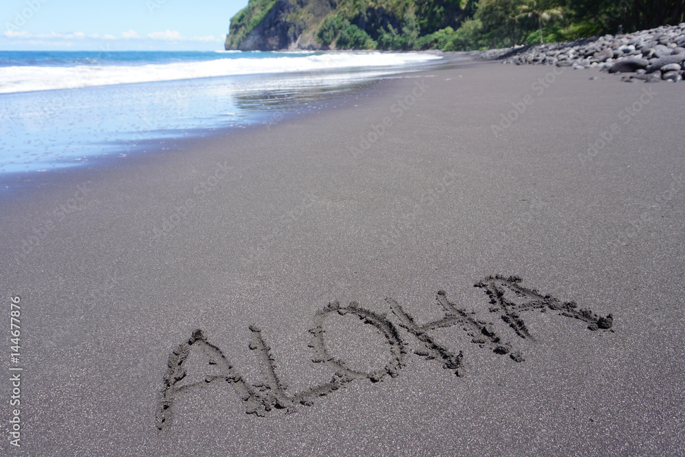 Aloha Written Sand