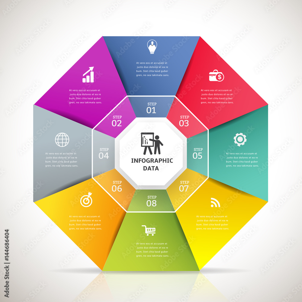 Modern design number step template can used for banner,infographic,data ...