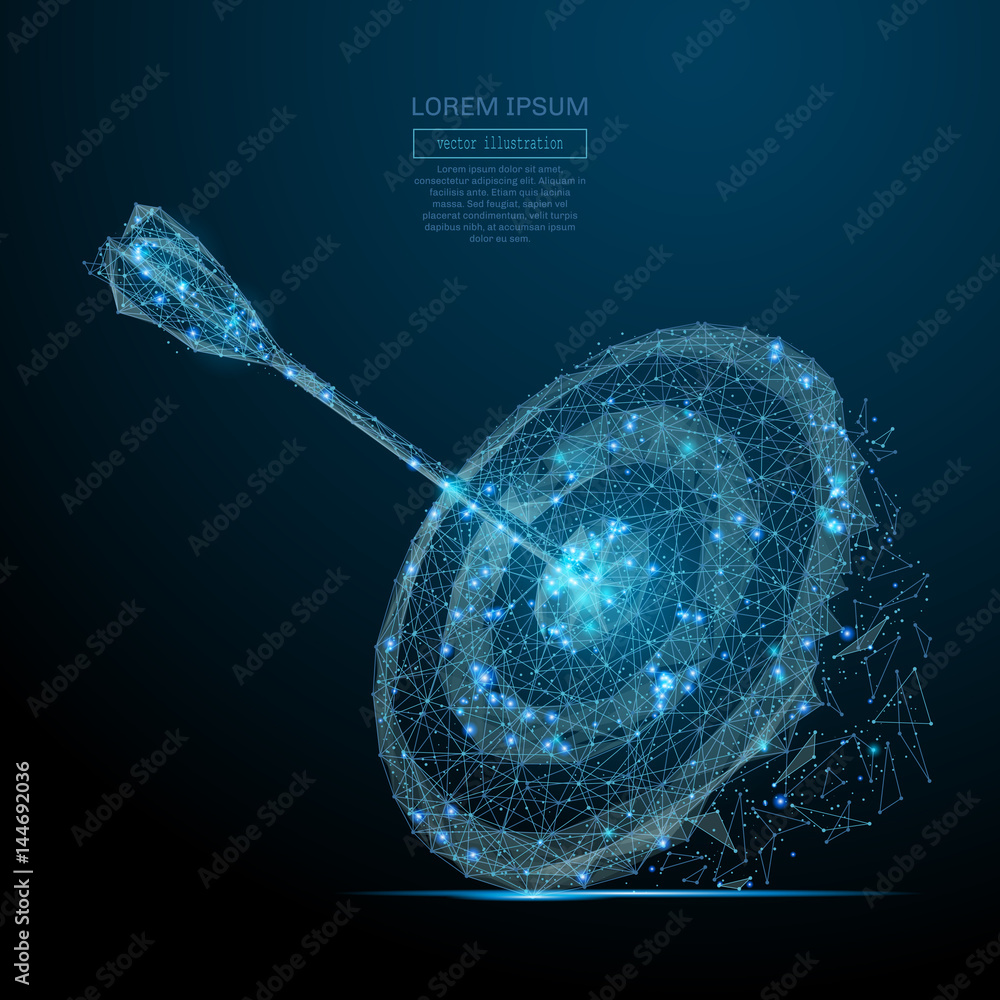 Abstract image of a Target in the form of a starry sky or space ...