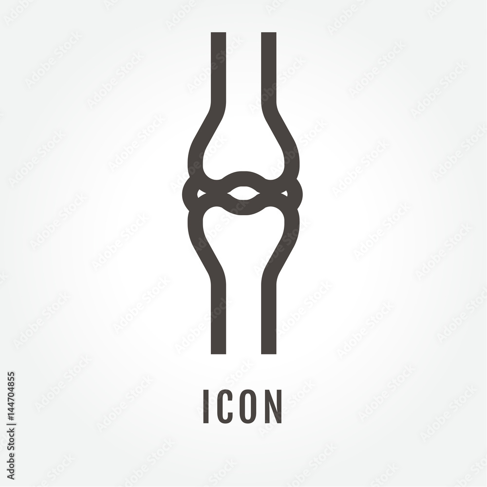icon femur illustration isolated sign symbol thin line for web, modern ...