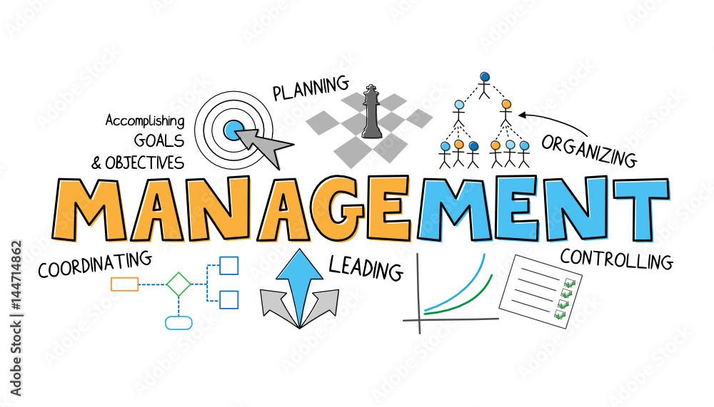 MANAGEMENT Vector Concept Icons Stock Vector | Adobe Stock