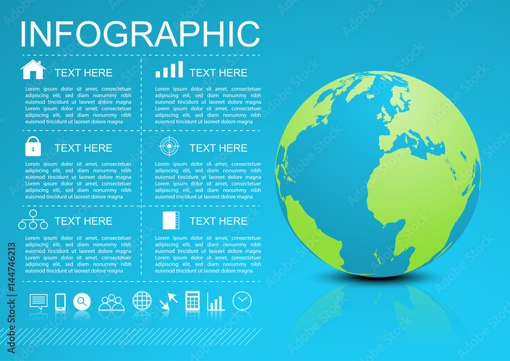 Globe Infographic
