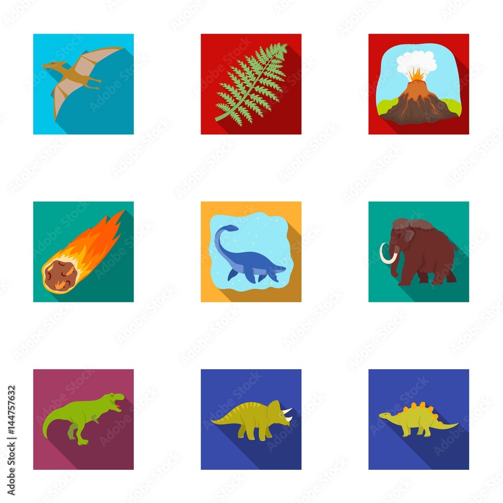 Ancient extinct animals and their tracks and remains. Dinosaurs ...