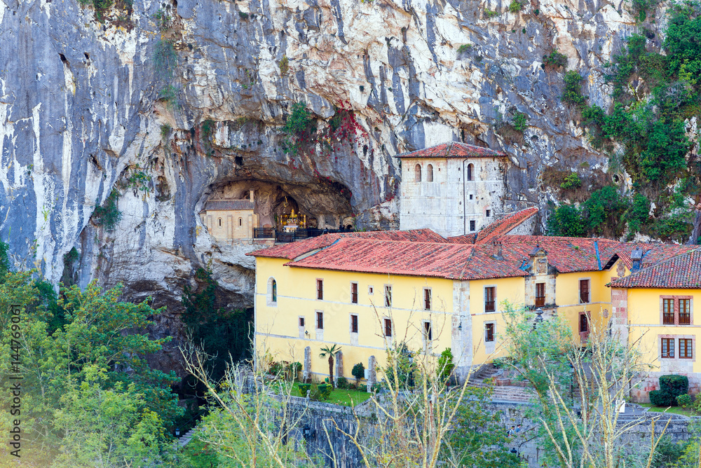 The Holy Cave of Covadonga is a Catholic sanctuary in Asturias Spain ...