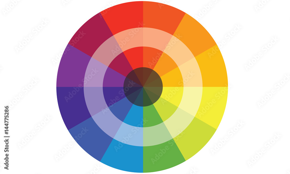 Color wheel Stock Vector | Adobe Stock