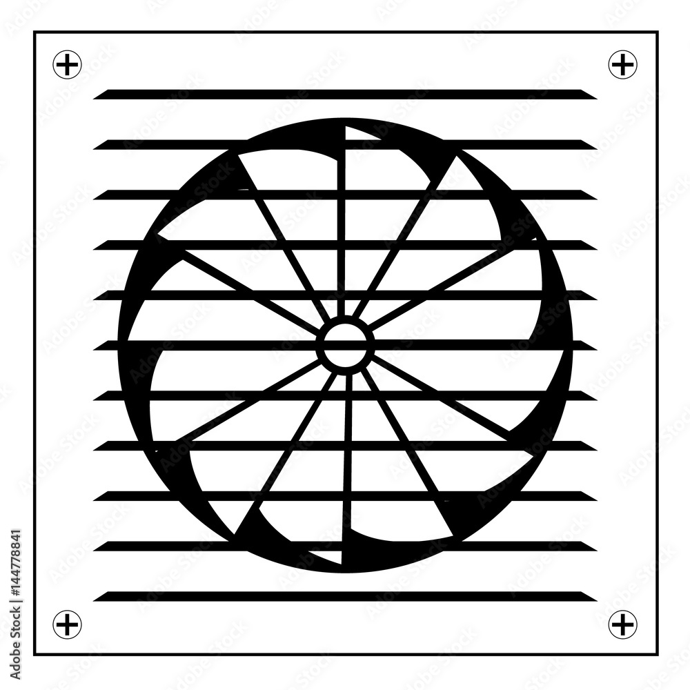 Ventilator symbol icon. Stock Vector | Adobe Stock