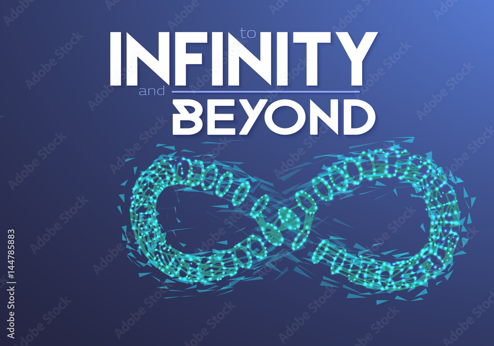 Illustration of Vector Infinity Symbol. To Infinity and Beyond ...