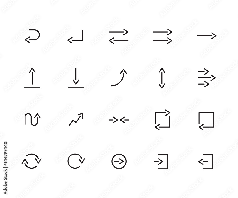 Loading icons. Arrows. Vectorial design Stock Vector | Adobe Stock