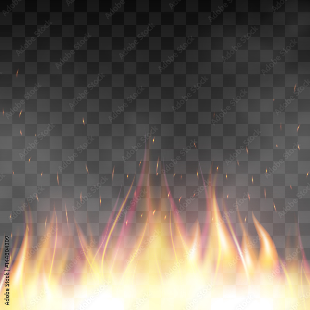 Fiery design template. Graphic element with flame, flaming bonfire ...