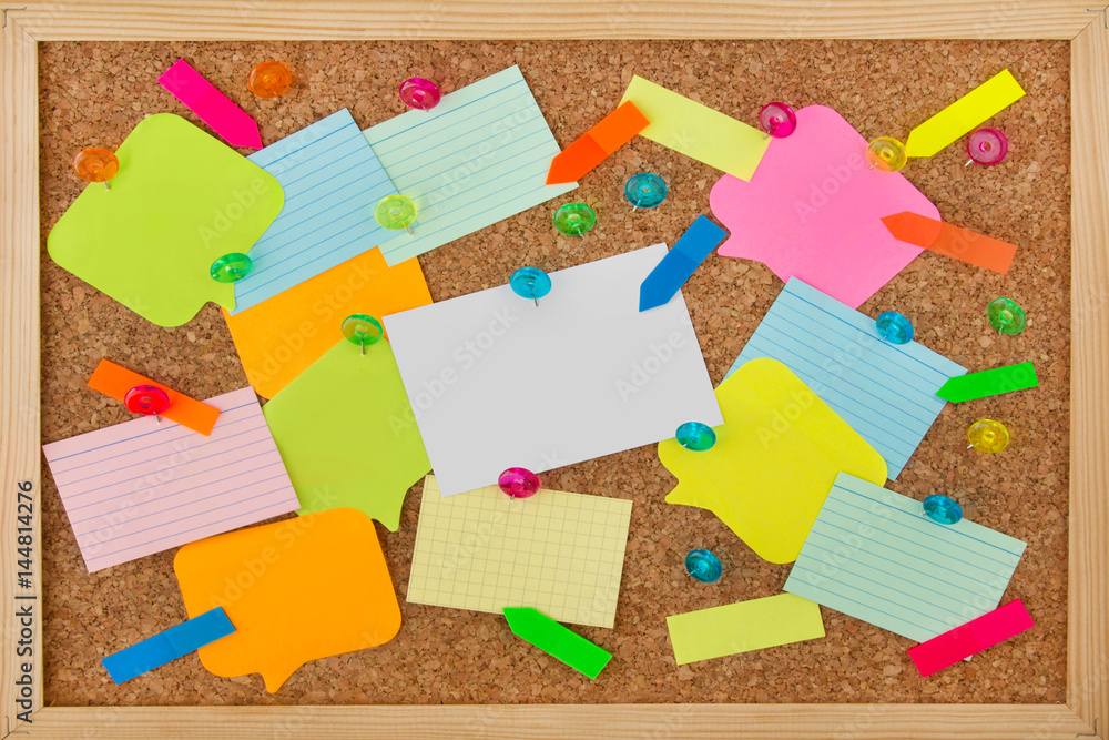 Hintergrund - Zettel Stock-Foto | Adobe Stock