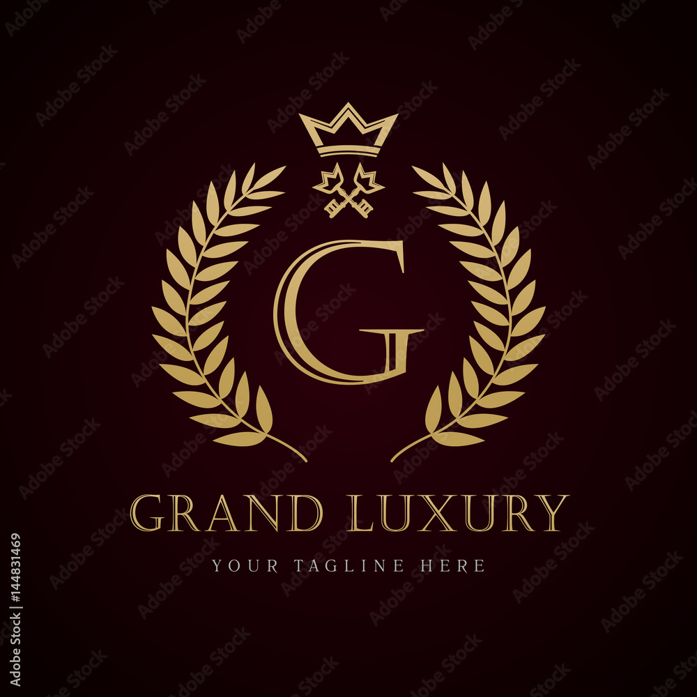 Grand Luxury key hotel logo. Grand Luxury royal professional vector ...