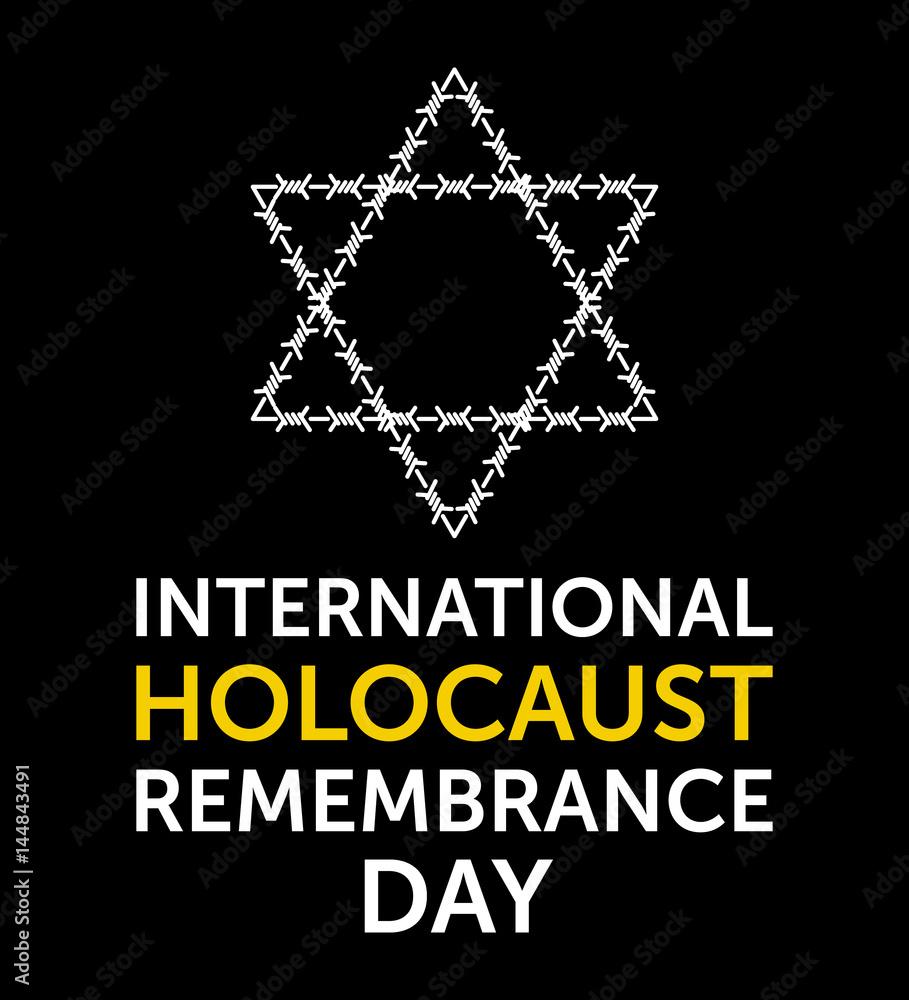 Holocaust Day poster Stock Illustration | Adobe Stock