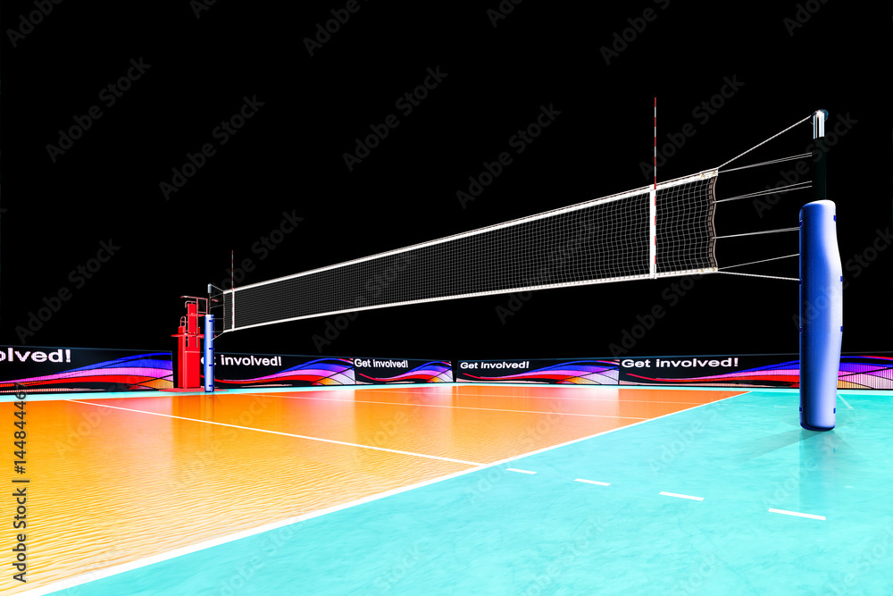 Indoor Volleyball Net Background
