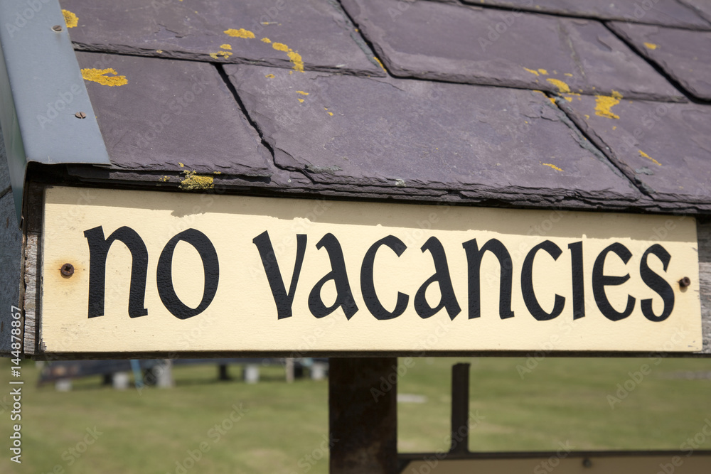 No Vacancies Sign Stock Photo | Adobe Stock