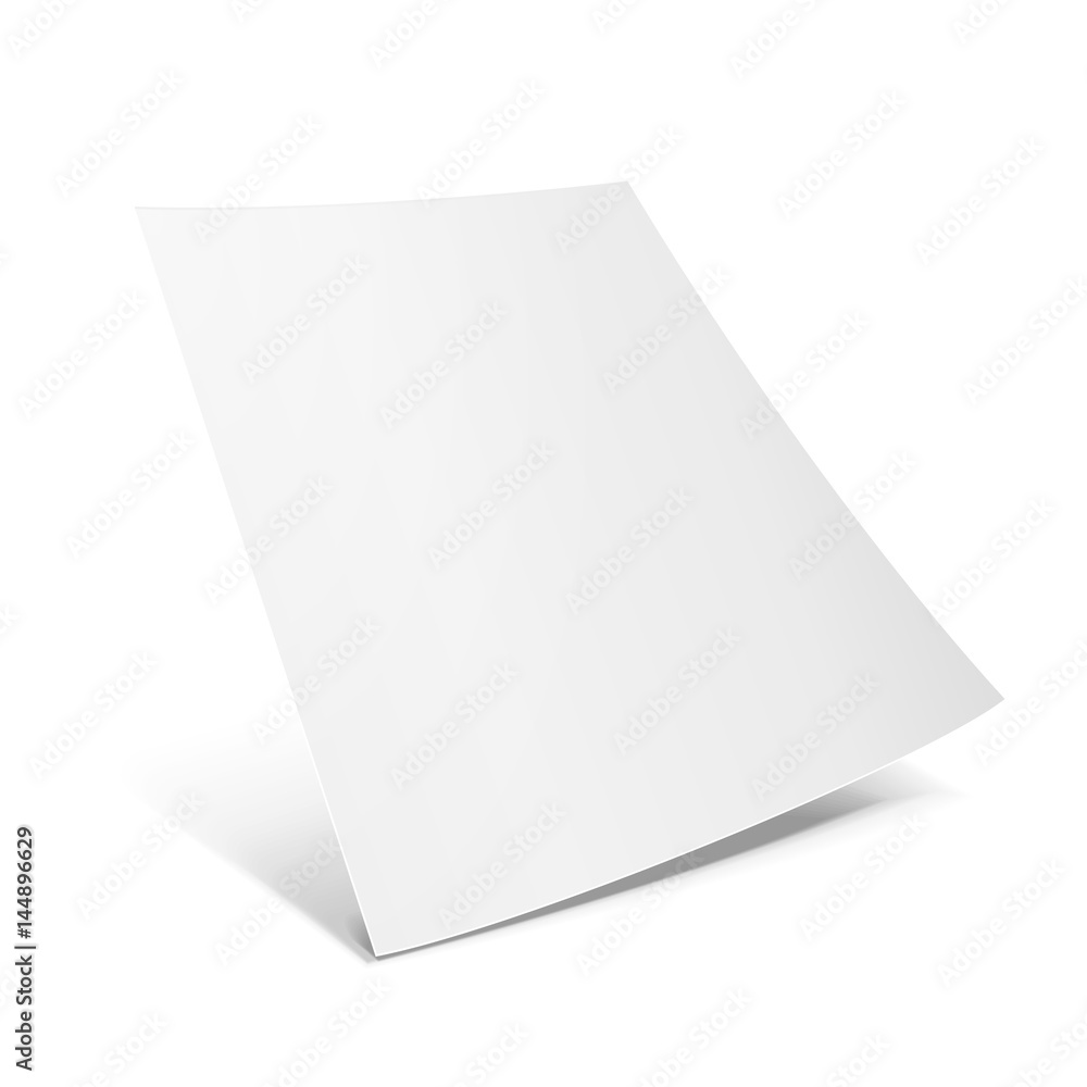 Blank Paper Leaflet, Flyer, Broadsheet, Flier, Follicle, Leaf With ...