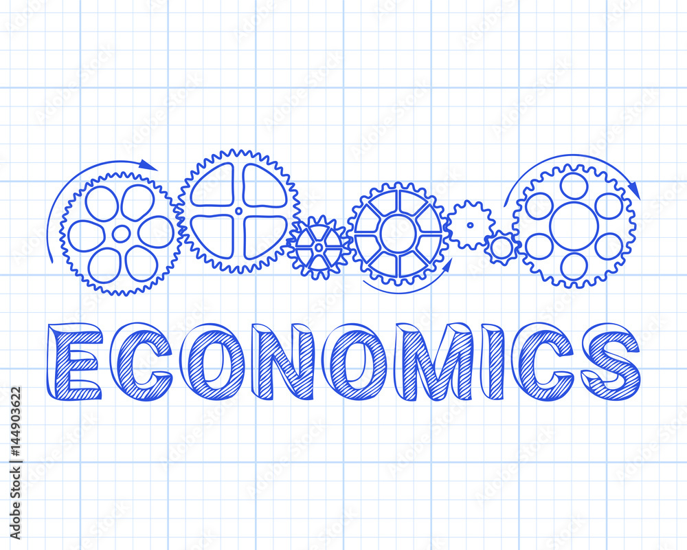 Economics Graph Paper Stock Vector | Adobe Stock