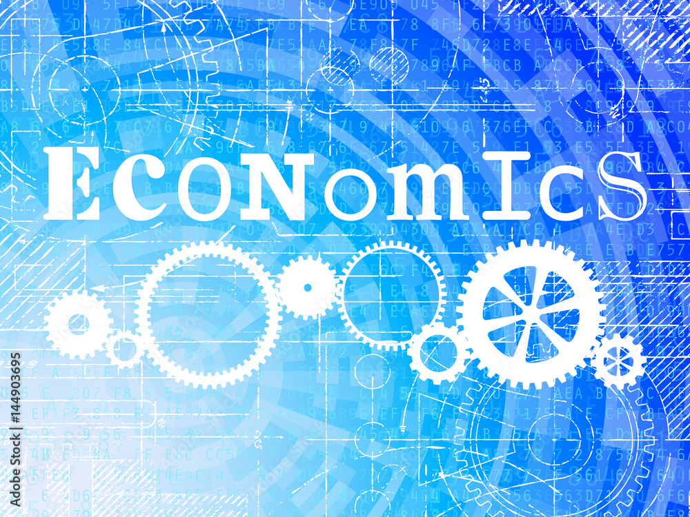 Economics High Tech Background Stock Vector | Adobe Stock