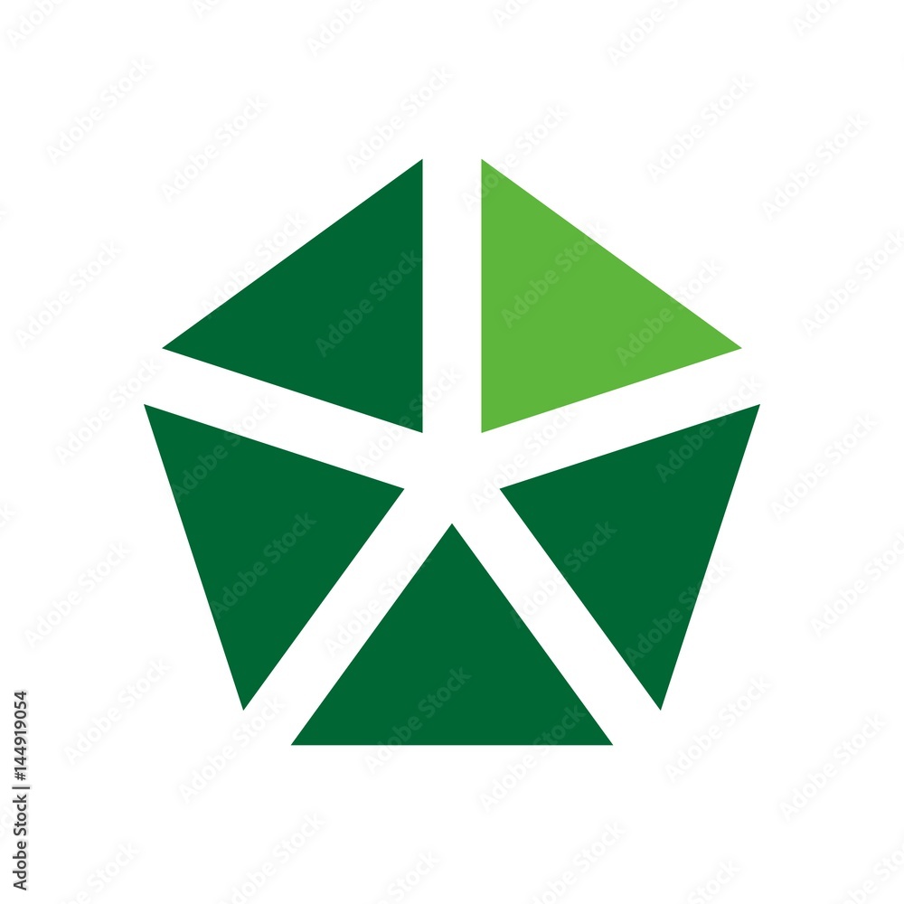 pentagon logo vector. Stock Vector | Adobe Stock