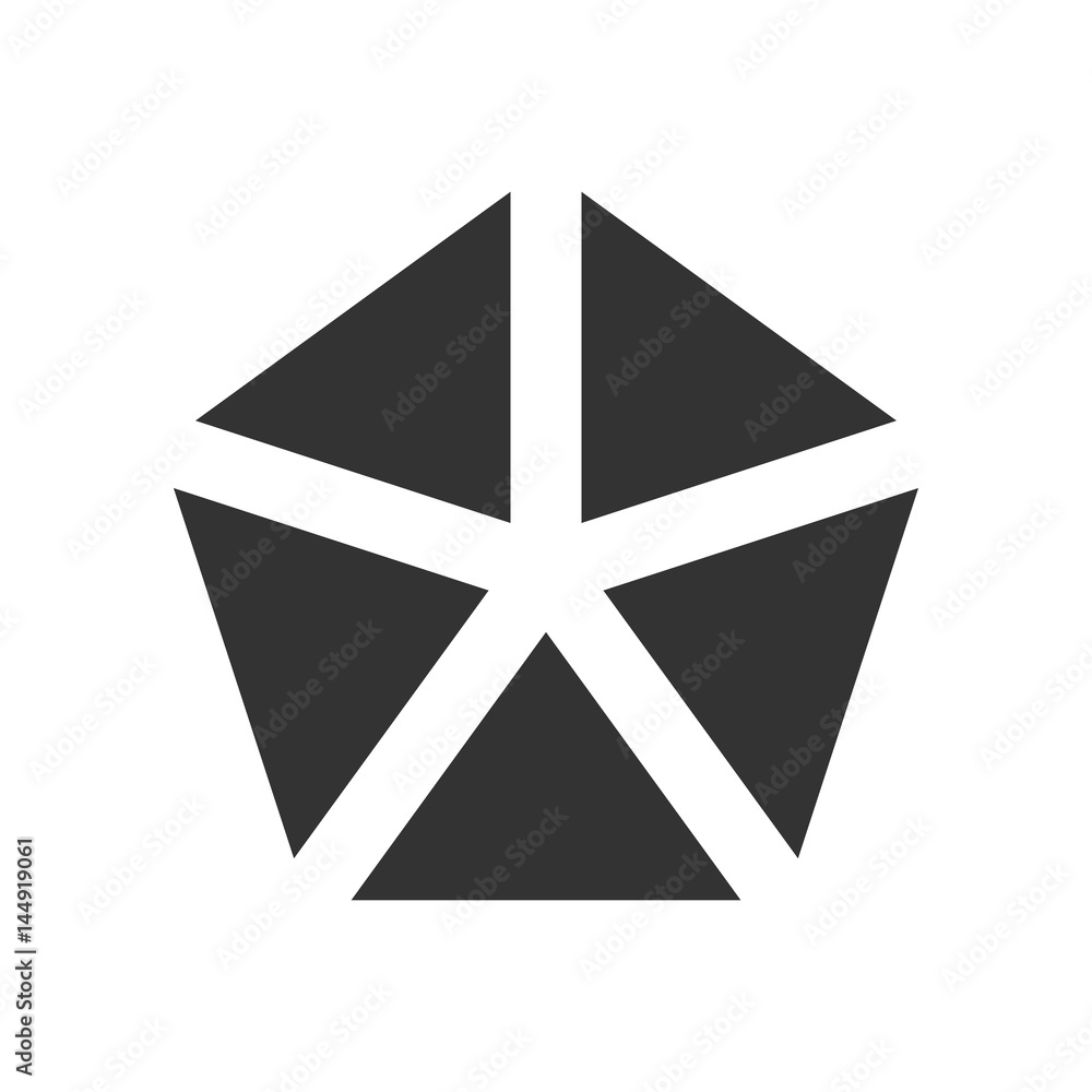 pentagon logo vector. Stock Vector | Adobe Stock