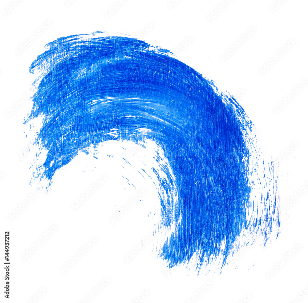 Blue paint brush stroke. Design element Stock Illustration | Adobe Stock