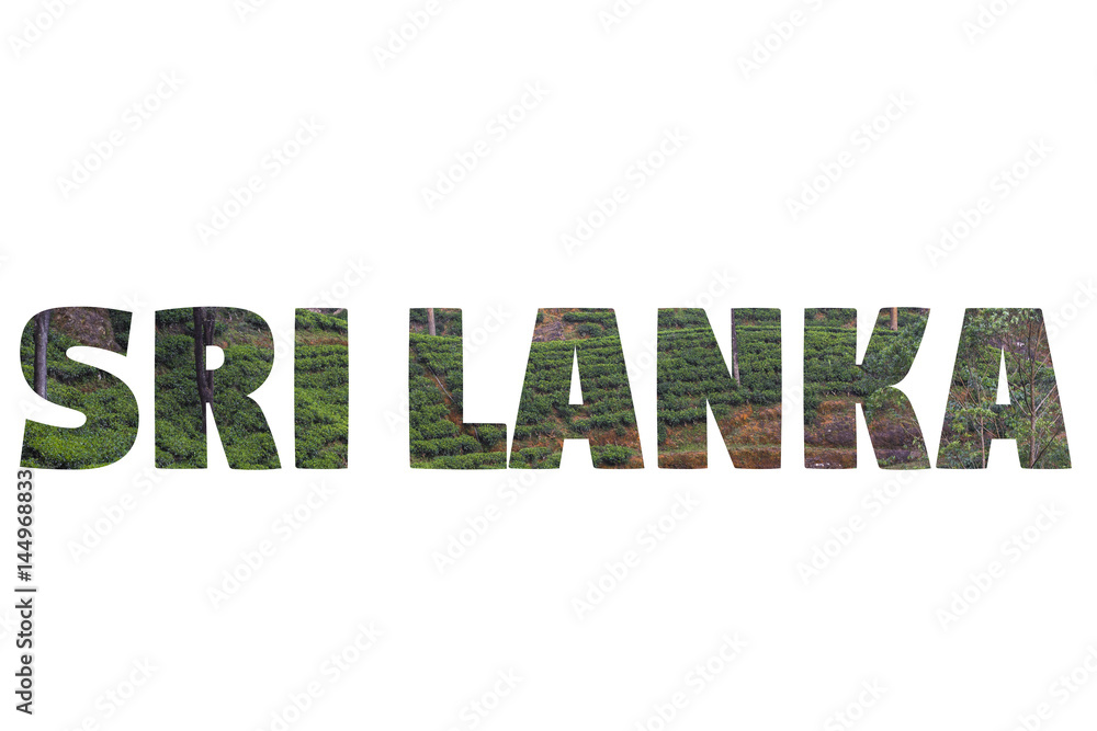Word SRI LANKA over popular places. Stock Photo | Adobe Stock