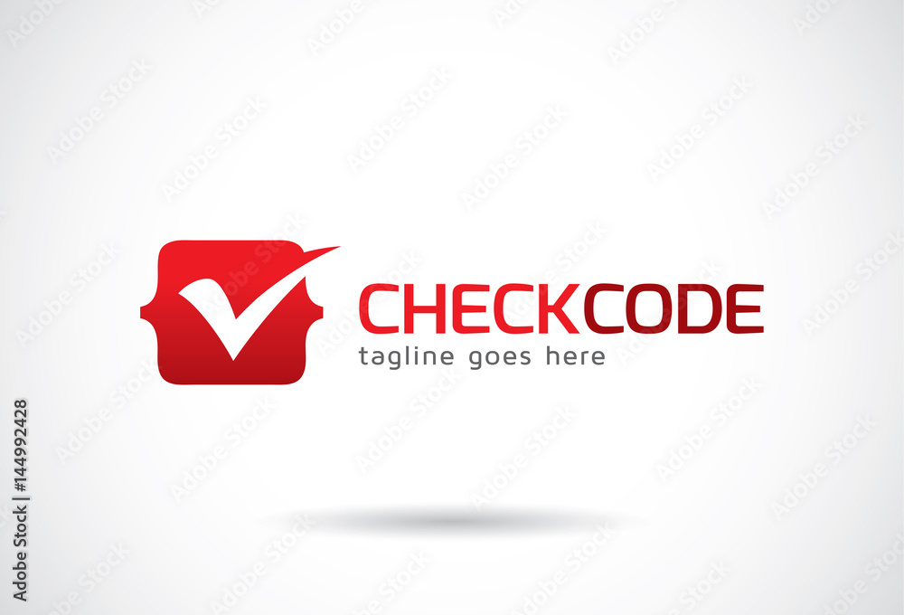 Check Code Logo Template Design Vector, Emblem, Design Concept ...