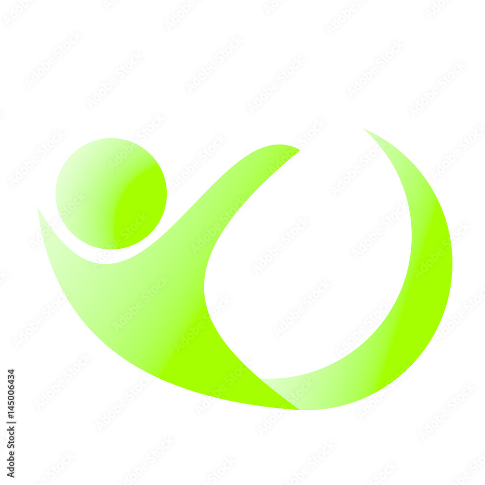 Logo Mensch Stock Vector | Adobe Stock