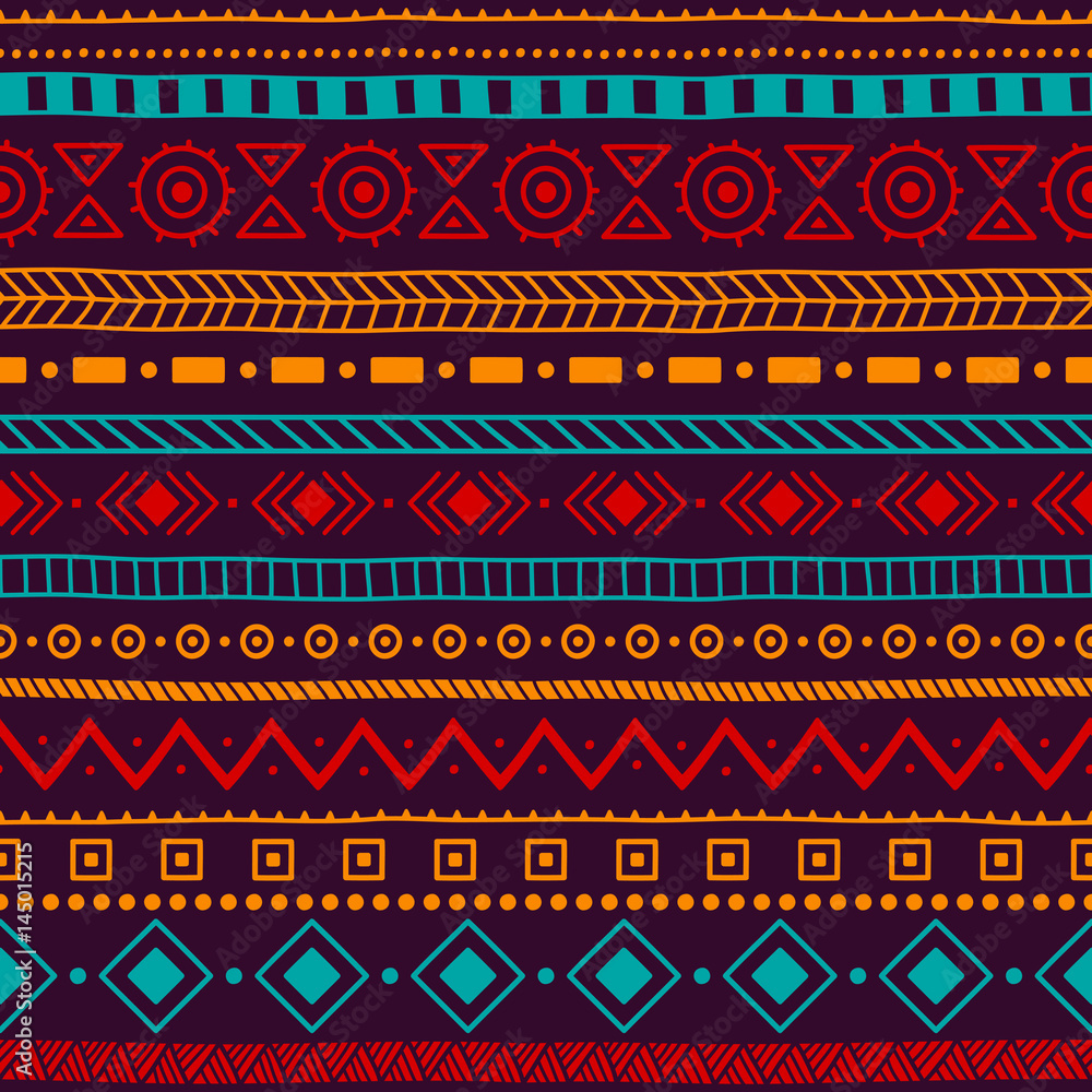 Aztec Pattern Blue