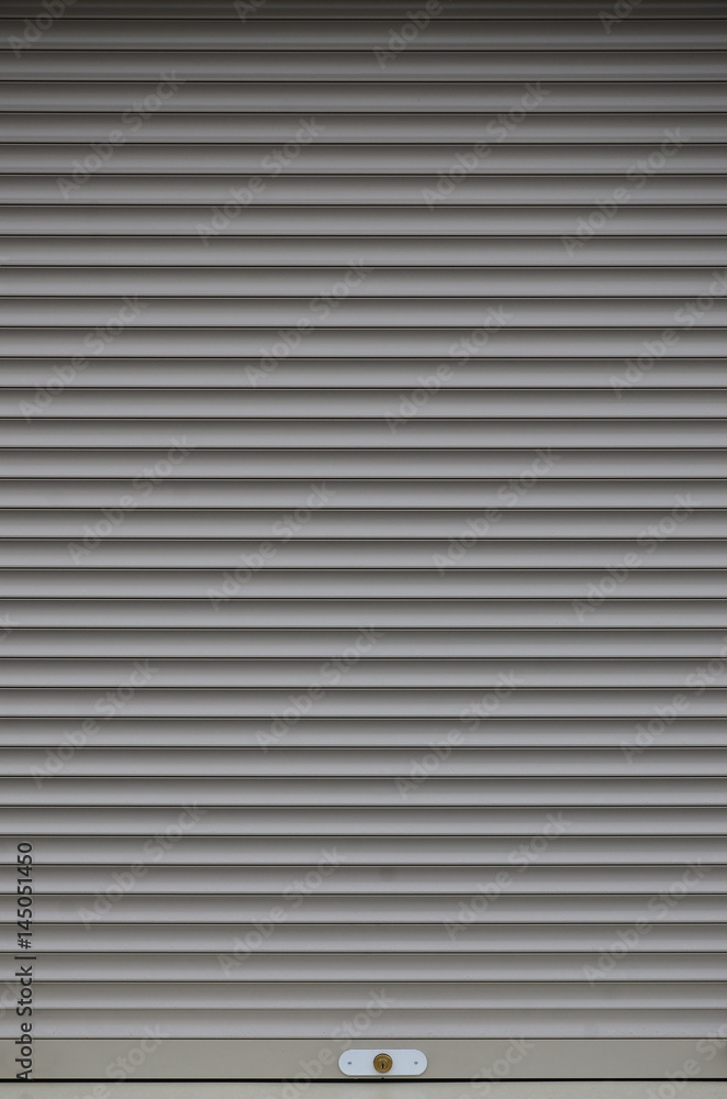 The texture of the shutter door or window in light gray color Stock ...