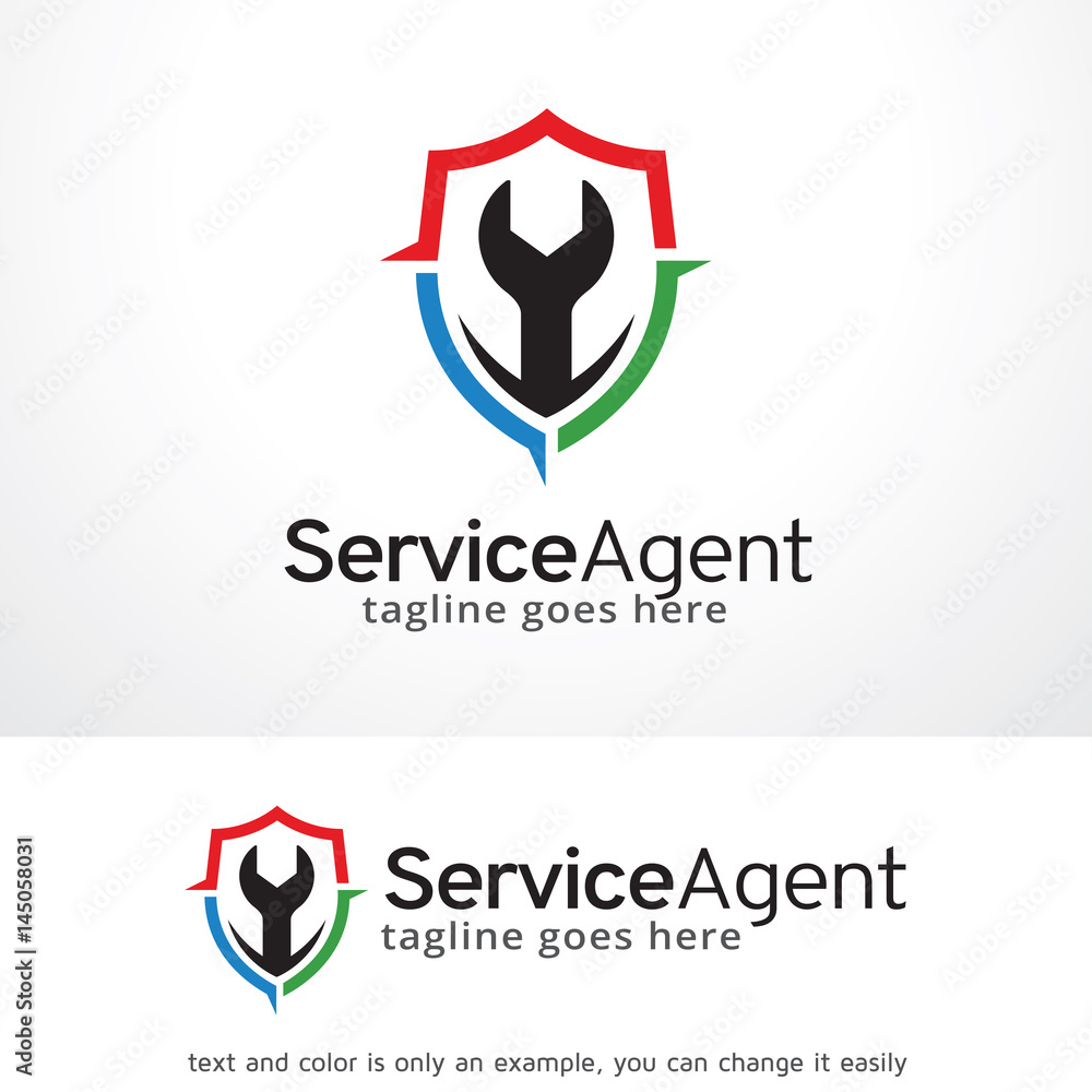 Service Agent Logo Template Design Vector, Emblem, Design Concept ...