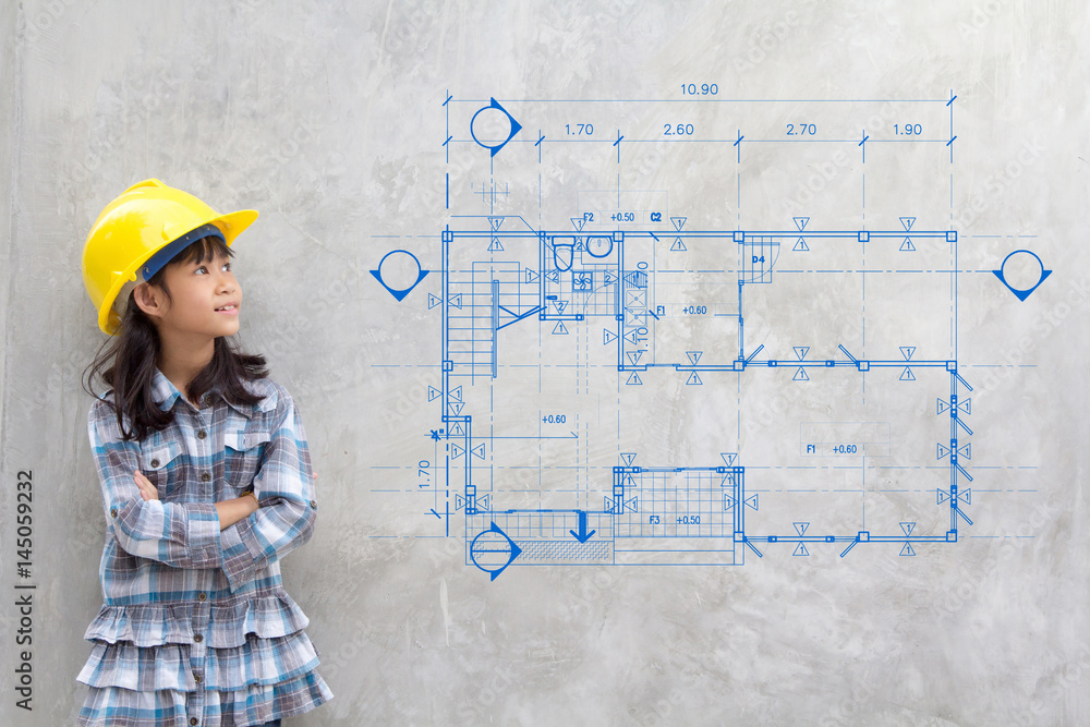 building, childhood, developing, construction and architecture concept ...